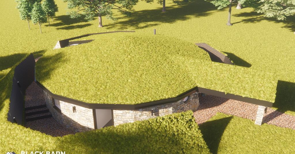 The Hobbit House: A unique circular roof held up with MiTek’s Posi ...