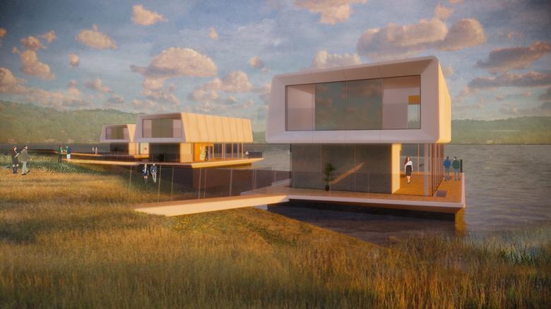 Grimshaw’s floating modular homes design revealed | News | Housing Today
